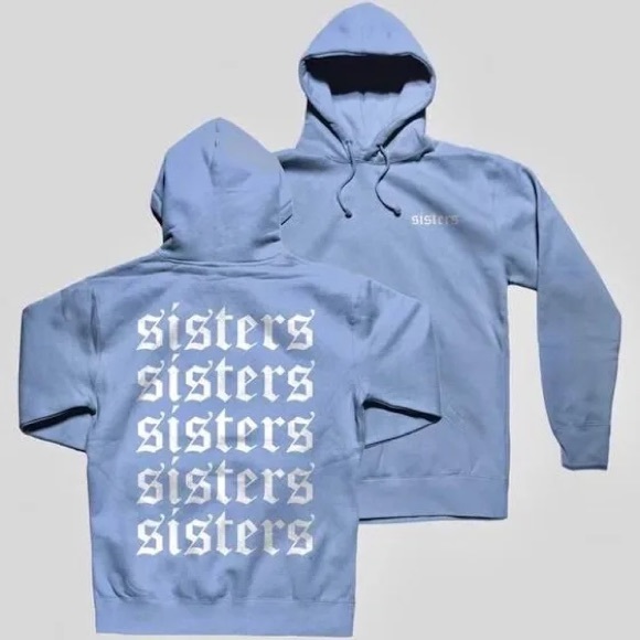 Tops | James Charles Merchandise Blue Sisters Hooded Sweatshirt ...